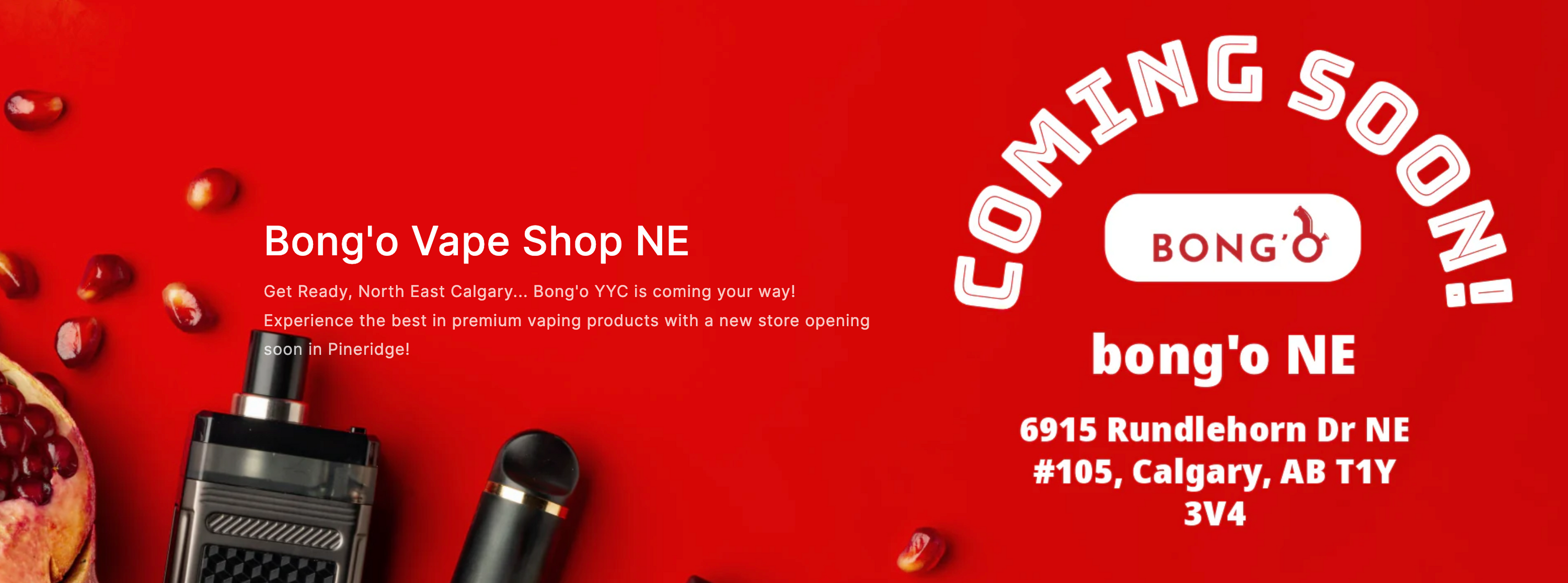 bong'o vape shop | Calgary Premium Vaporizer Delivery